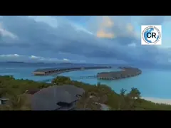 Set di mobili da caffè per piscina in hotel in legno di teak e rattan PE per giardino villa