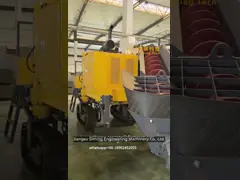 side ditches and slope protection slipform paver machine for railway subgrade