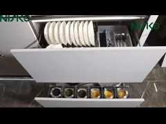 Organizzatore di magazzino a doppio livello con scatola per bastoncini