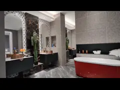 astm stainless steel bathroom furniture double vanity copper sinks mirrors cabinet