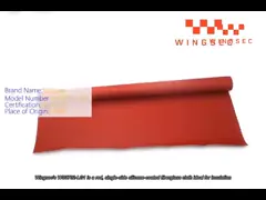 15oz red silicone coated glass cloth 0.5mm thickness for bbq  welding blanket