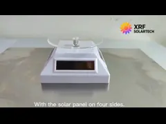 化粧品用黒白360度ソーラー回転スタンド