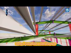 Large Span Modern Steel Frame Building Industrial Workshop Poultry House