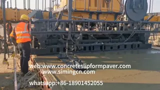 airports 6 meter slipform paver machine slip form concrete machine