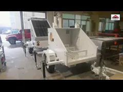 All-in-One Solar Light Trailer With 360° Rotatable & 90° Tiltable LED For Construction