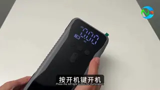 Pompa per pneumatici intelligente portatile 3-140 Psi, gonfiatore elettrico per pneumatici, biciclette elettriche, motociclette, automobili, avviatore di emergenza per auto portatile 2 in 1