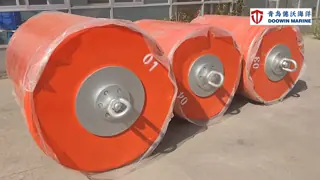 general surface chain support buoy yellow / orange customized for spm system