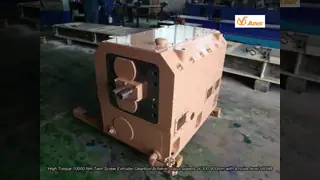 high torque 10000 nm twin screw extruder gearbox with output speed 300-900rpm and noise level ≤60db