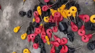 wood post black electric fence insulators screw in ring insulator