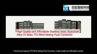 high quality stainless steel aluminum alloy or brass tfd blind mating fluid connector