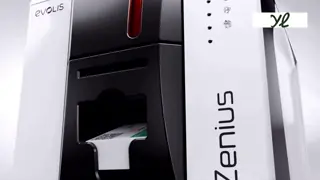 evolis zenius 2 compact id card monochrome printing machine single sided