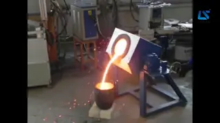 high capacity induction melting furnace for steel and stainless steel 45kw