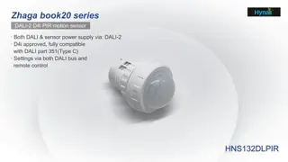 hns132dlpir zhaga book 20 ip65 pir sensor dali dimming / daylight monitoring