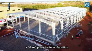 modern commercial prefab steel structure warehouse for industrial garage shed storage