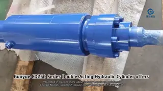 cd250 series double-acting telescopic hydraulic cylinder hard chrome plated piston rod
