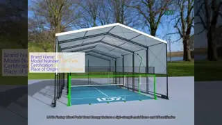 hot sale padel sports court equipment panoramic type custom exterior roof padel court