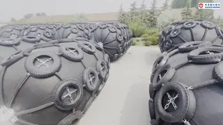 50kpa pneumatic rubber fenders 3.3x6.5m 3015kn for marine berthing