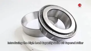 tapered roller solid oil bearings long-lasting high load capacity maintenance-free