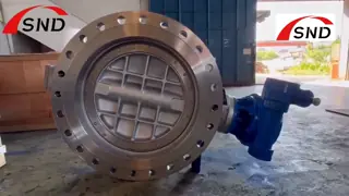 cf8 turbine large diameter butterfly valves stainless steel