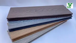 mold resistant and waterproof wpc composite decking with uv protection and anti slip surface