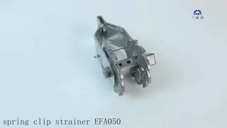 efa050 pre galvanised plate spring clip electric fence strainer