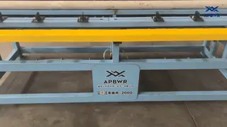 high output gabion production line 4m automatic edge folding machine