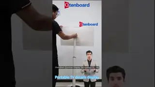 qtenboard 27 32 inch portable smart tv touch screen smart tv android 13 rechargeable portable tv tab