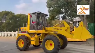 original japan used komatsu wa100-1 wheel loaders working in garden