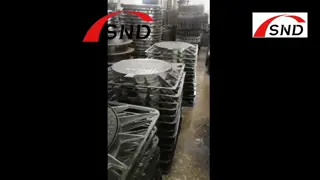 ductile iron manhole cover 600*600mm c250 class en124 standard for high load-bearing and safety