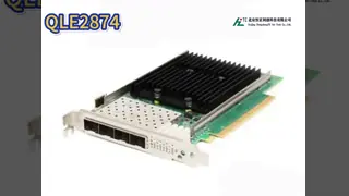 Scheda HBA Fibre Channel QLogic QLE2874 da 64 Gbps con interfaccia PCIe 4.0 x16 e bassa latenza per data center