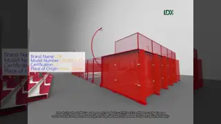 super panoramic padel court structure with stainless screws design