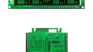 negative transmissive va lcd display ht1621 driver rgb led backlight lcd display