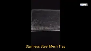 10cm-80cm width stainless steel mesh tray perforated metal mesh tray