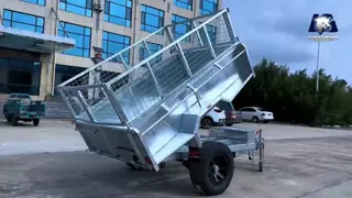 single axis 8x5 hydraulic tipper trailer fully welded dump box trailers atm 2000kg