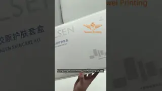 beauty gift cosmetic packaging box blue makeup box with compartments