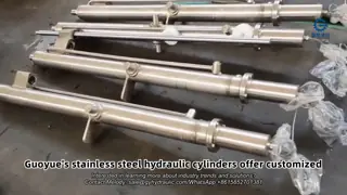 stainless steel hard chrome plated telescopic hydraulic cylinder
