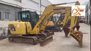 original color used komatsu pc56mr-2 mini excavator in excellent condition