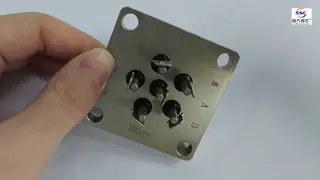 6-core bimetallic nickel-plated double welding tab sealed terminal block