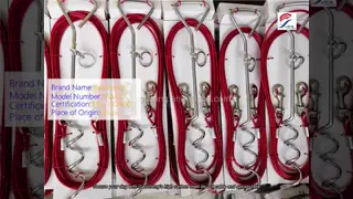 high carbon steel dog tie out cable and stake with 1000lbs tensile force and 20 foot length