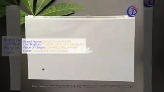 eco-friendly food-safe reusable cpe frosted zipper pouch storage for clothes documents