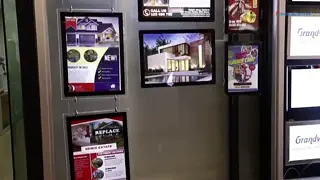 double-sdied real estate display light box led light box advertising hanging lightbox