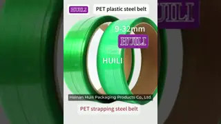 100-1000KG Pull Green Color PET Strapping Band Corrosion Resistance Custom Color