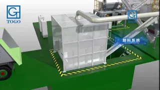 30tons per day waste disposal equipment food waste shredder organic waste recycling