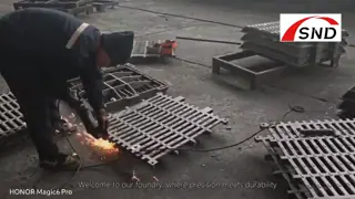 high strength ductile iron grate gully with spray paint for sewer outlets 20kg to 30kg