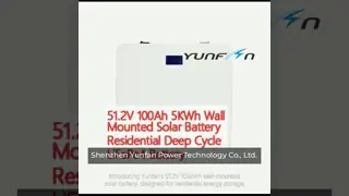 51.2v 100ah 5kwh wall mounted solar battery residential deep cycle lifepo4 battery