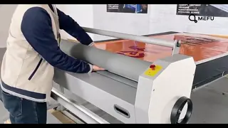 60 inch manual cold laminator gray / white poster lamination machine with pneumatic lifting system