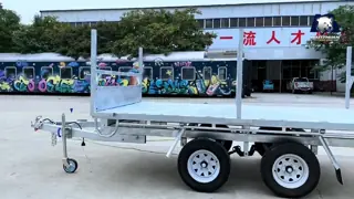 hot dip galvanised plant trailer atm 3000kg flat bed trailer