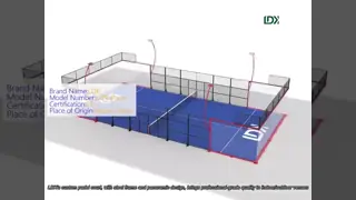 custom size padel court with steel frame and full panoramic design