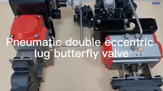 double eccentric pneumatic wafer butterfly valve ansi 150lb 2inch rtfe seat carbon steel