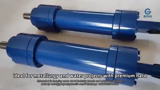 guoyue double-acting stainless steel hard chrome plated telescopic hydraulic cylinders